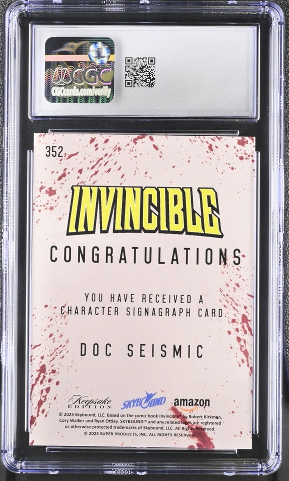 Doc Seismic Invincible CGC 9 Laser Signagraph Yellow LTD 13/15 #352 | eBay