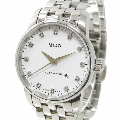 MIDO Baroncelli M7600.4.66.1 12P Diamond White Dial Used Watch | eBay