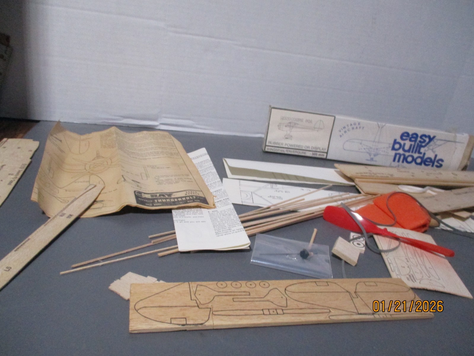 EASY BUILT MODELS AND OTHER BALSA WOOD AIRPLANE PARTS | eBay