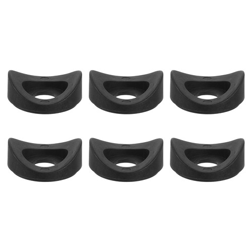 6Pcs Plastic Round Washers, 14mm x 50mm x 5mm Black PE Concave Washer ...
