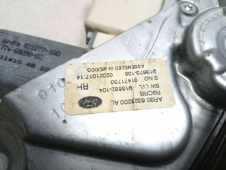 2010 Ford Mustang Convertible Front Window Regulator Motor Right ...