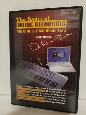 The Basics of Home Recording Vol 2: Midi Made Easy (DVD, 2005) | eBay