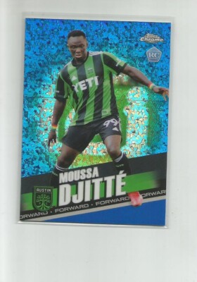 2022 TOPPS CHROME MLS BLUE MINI-DIAMOND REFRACTORS #63 Moussa Djitte ...