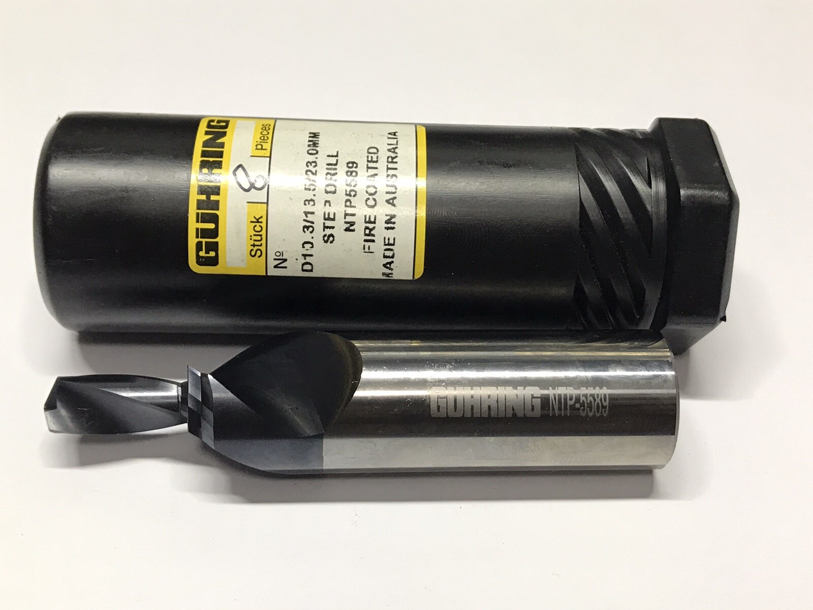 Guhring Step Drill 10.3mm 13.5mm 23mm 2 Flute Fire Coated NTP5589 | eBay