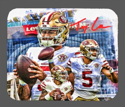 Trey Lance San Francisco 49ers Facsimile Autographed Mouse Pad Item ...