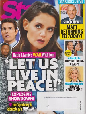 Star January 22, 2018 Katie Holmes, Jamie Foxx, Tom Cruise, Matt Lauer ...