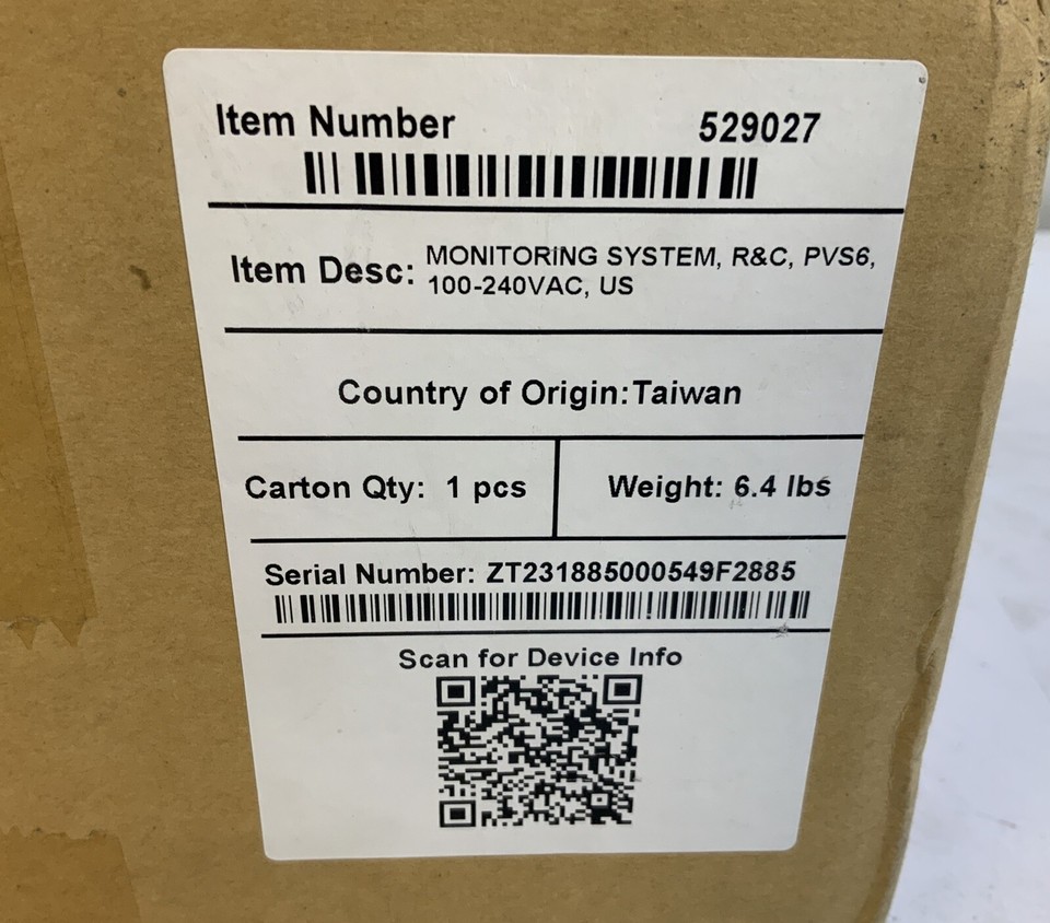 SunPower PV Supervisor 6 PVS6 Monitoring Device 529027-F2C | eBay