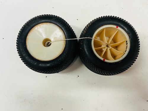 2x Vintage Proline Pro-92 FUZZIE "T" 2.2" Stadium Truck Tires Pin-Drive ...