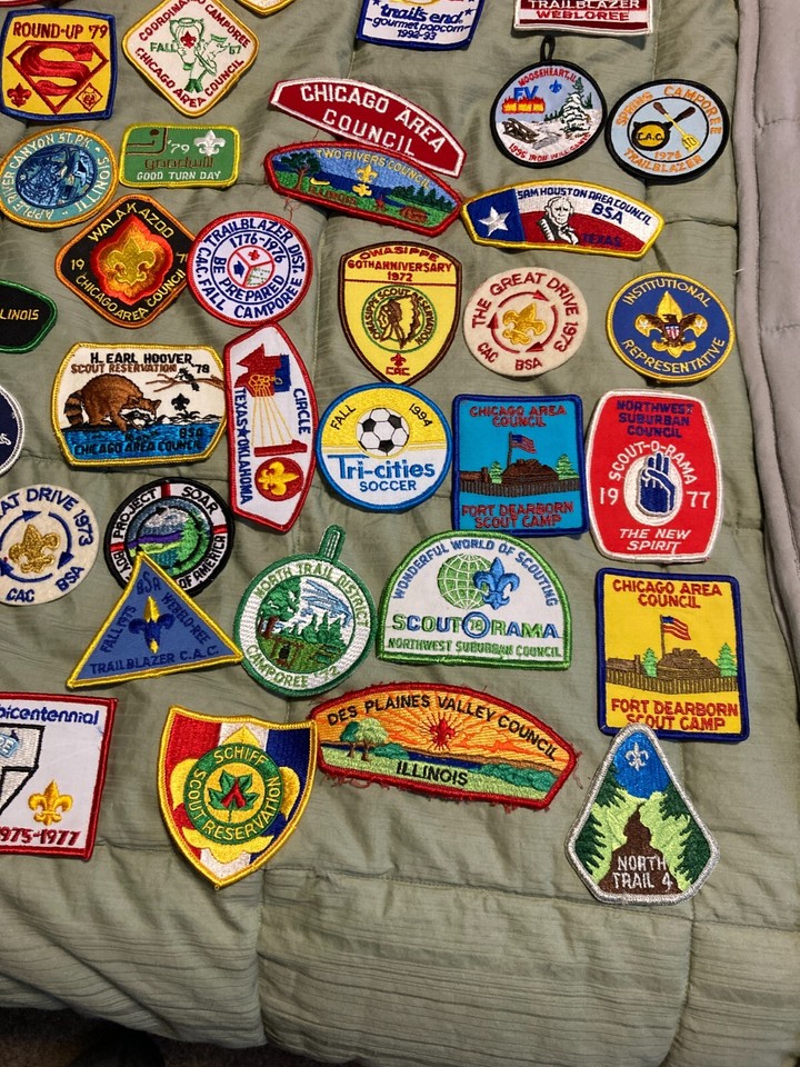 VINTAGE BOY SCOUTS RANDOM LOT OF 80 PATCHES BSA | eBay