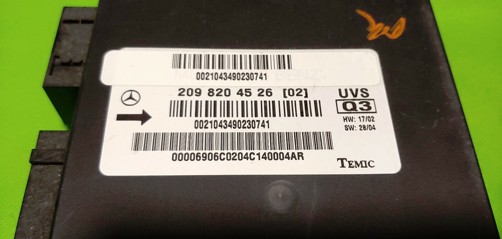04-08 MERCEDES W209 CLK320 CLK350 CLK500 CONVERTIBLE TOP ROOF CONTROL ...