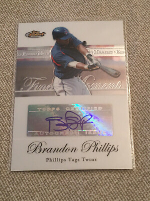 BRANDON PHILLIPS 2007 TOPPS FINEST AUTOGRAPH ROOKIE FINEST MOMENT REDS ...