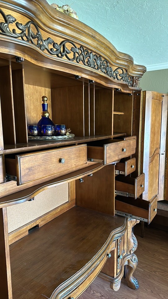 Michael Amini Computer Desk with Hutch | eBay