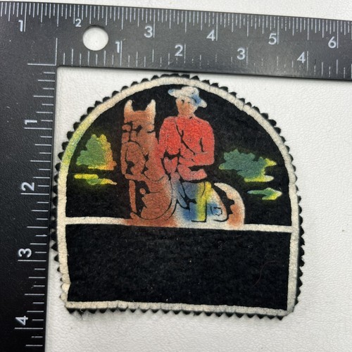 Ver. 1 Vtg 3 1/2” circa 1950s CANADIAN MOUNTIE ON HORSE Souvenir Felt ...