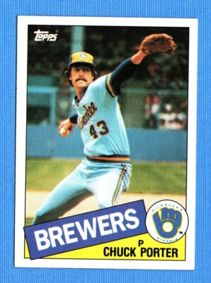1985 Topps #32 Chuck Porter Milwaukee Brewers | eBay