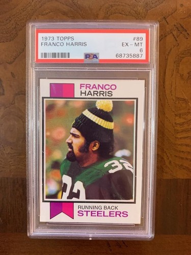 Franco Harris RC 1973 TOPPS #89 PSA 6 EX-MT STEELERS ROOKIE HOF RB | eBay
