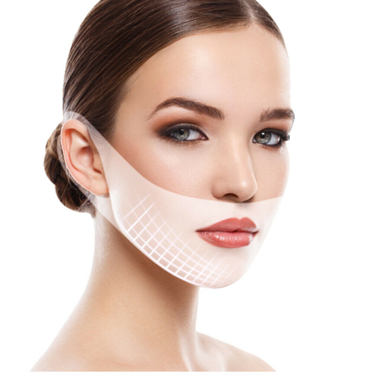 Instant Face Neck Chin Lift Facelift Mask V Shape Tape Anti Wrinkle ...