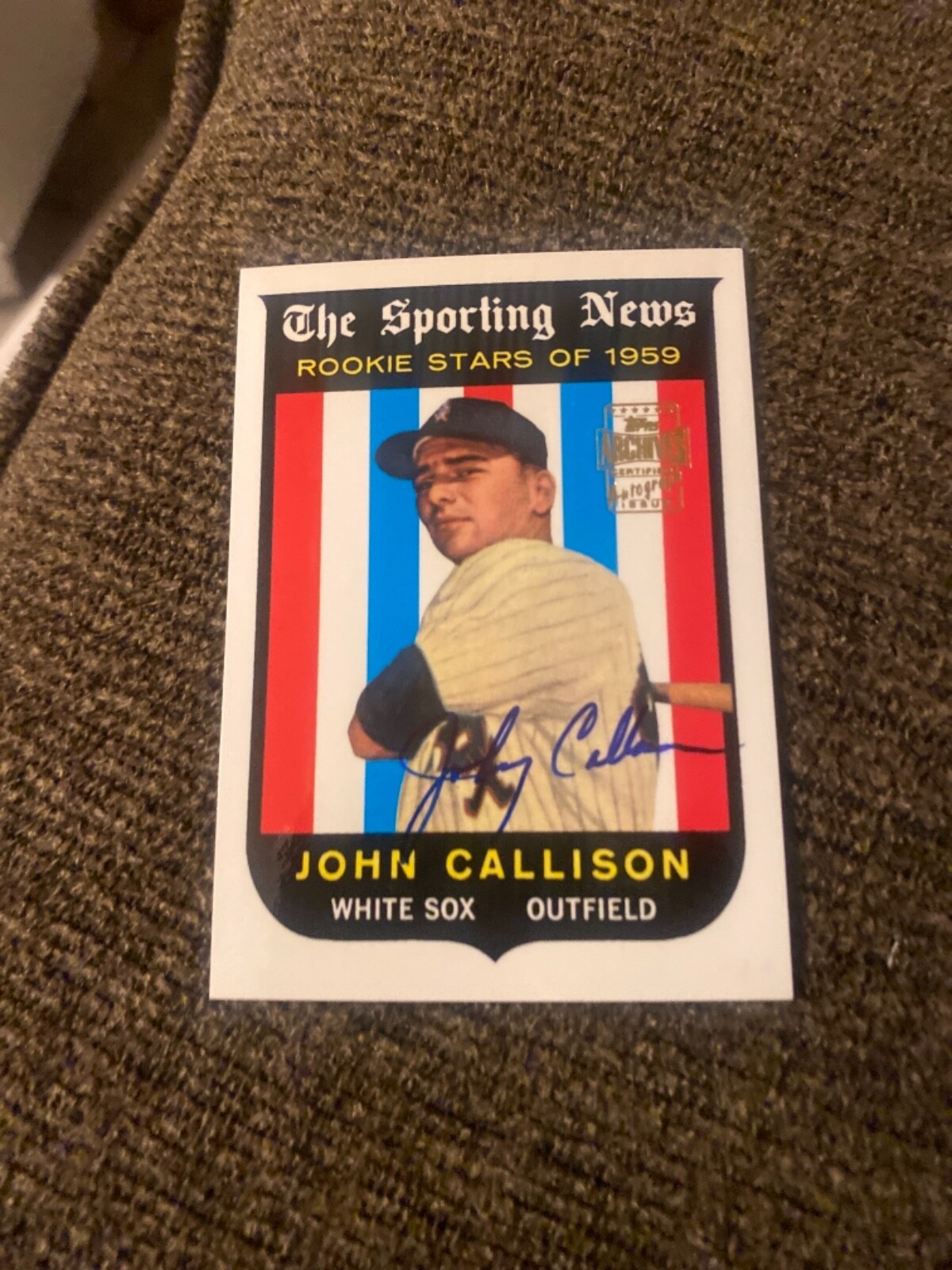 John Callison 2001 topps archives auto autograph | eBay