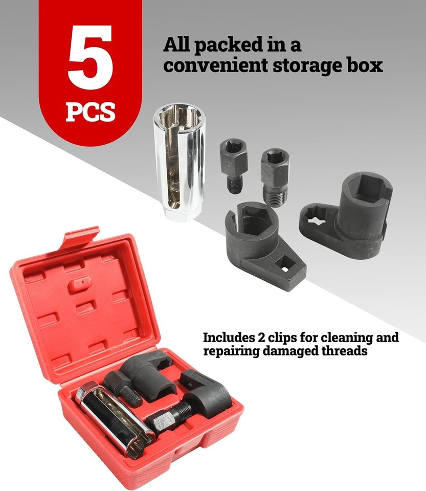 Zlirfy 5PCS Oxygen Sensor Removers,Automotive Oxygen Sensor Socket ...