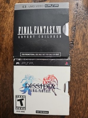 SUPER RARE FINAL FANTASY LOT PSP UMD VIDEO AND GAME NOT FOR RESALE ...