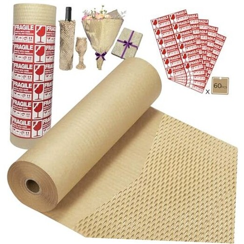 Honeycomb Packing Paper Wrap 15''x250', Substitute Alternative for ...