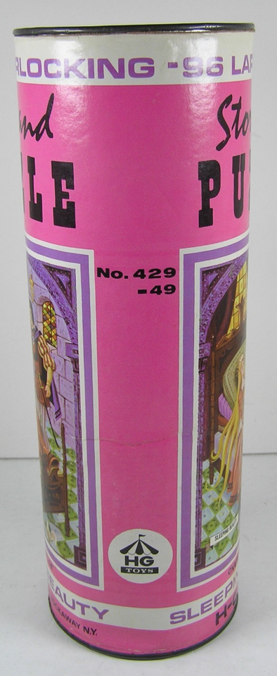 Storyland Puzzle in Tube Sleeping Beauty 96 Pieces 10x14 Vintage H-G ...