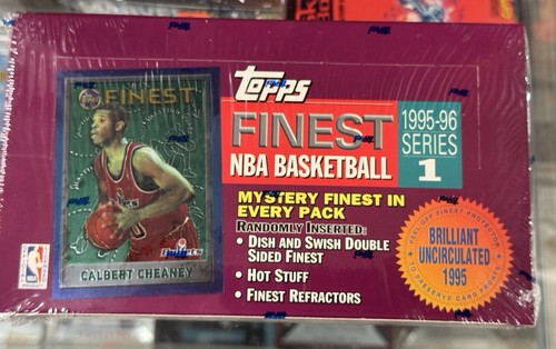 1995-96 Topps Finest NBA Basketball Series 1 Hobby Box 24 Pack Factory ...