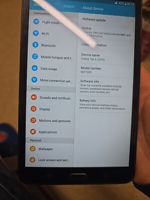 Samsung Galaxy Tab A 7.0 2016 SM-T285 Black Android Tablet | eBay UK