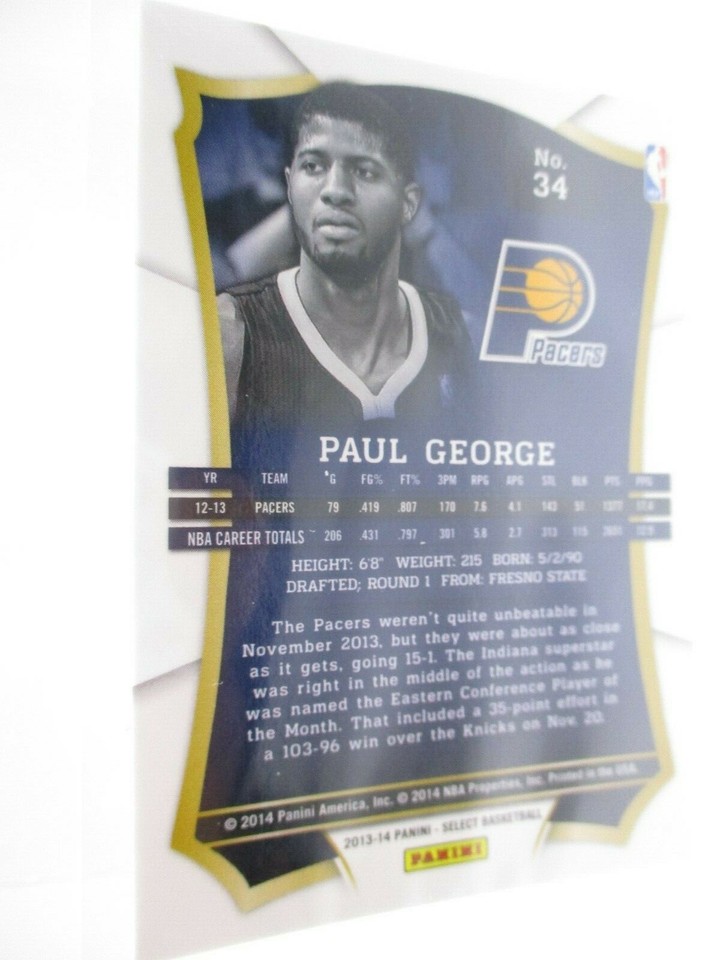 2013-14 Select #34 Paul George PACERS | eBay