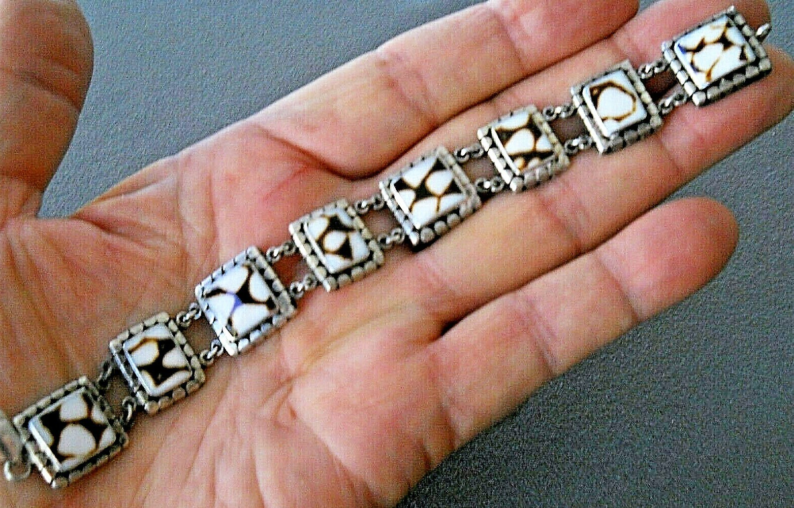 Southwestern Native American Navajo Shell Sterling Si… - Gem