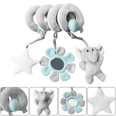 Baby Pram Crib Activity Spiral Plush Toy Infant Stroller Seat Educat ...