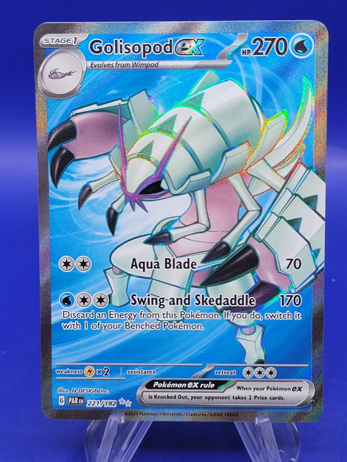 Pokemon - Paradox Rift - Golisopod ex Full Art In Hand 221/182 | eBay
