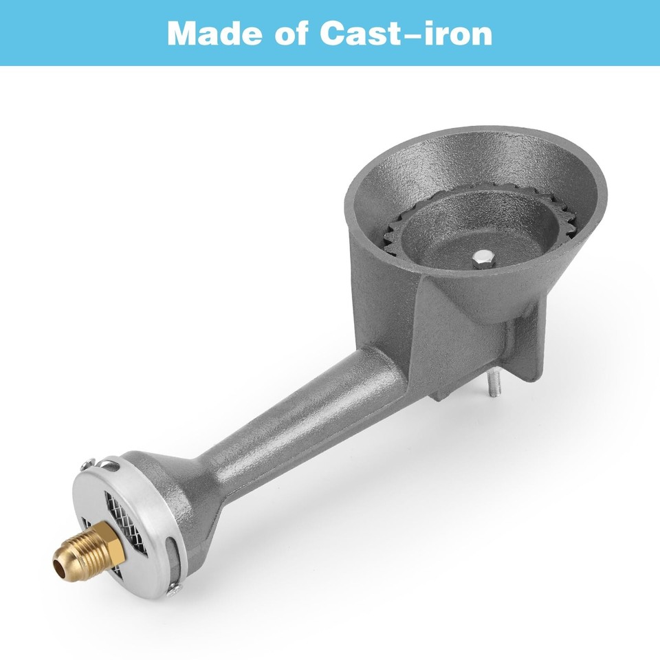 High Pressure Cast-Iron Round Turkey Fryer Burner with 4FT Propane ...