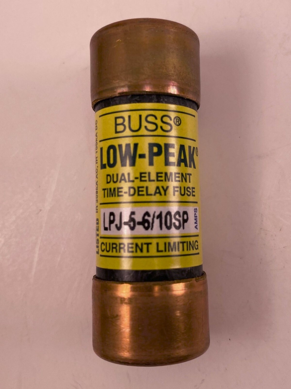 Cooper Bussmann LPJ-5-6/10SP Low-Peak Fuse, 5-6/10A, 600V, New | eBay