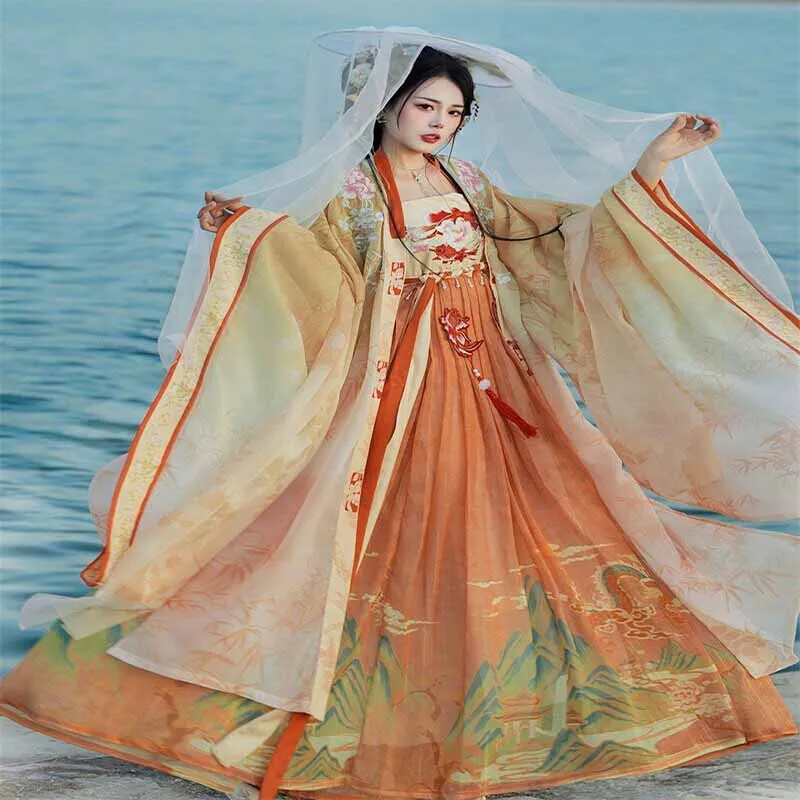 Chinese Hanfu Dress Women Cosplay Party Outfit Traditional Summer Hanfu ...
