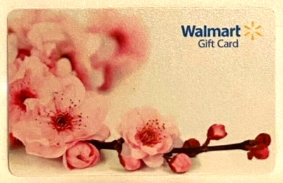 WalMart Pretty Pink Cherry Blossoms Flowers Blooms 2013 Gift Card FD ...