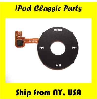 🔥NEW BLACK Click Wheel Flex Apple iPod Classic 6th 7th Gen 80gb 120gb ...
