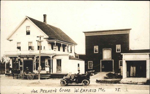 West Enfield Maine ME Jos. Pelkey Store c1910 Real Photo Postcard | eBay