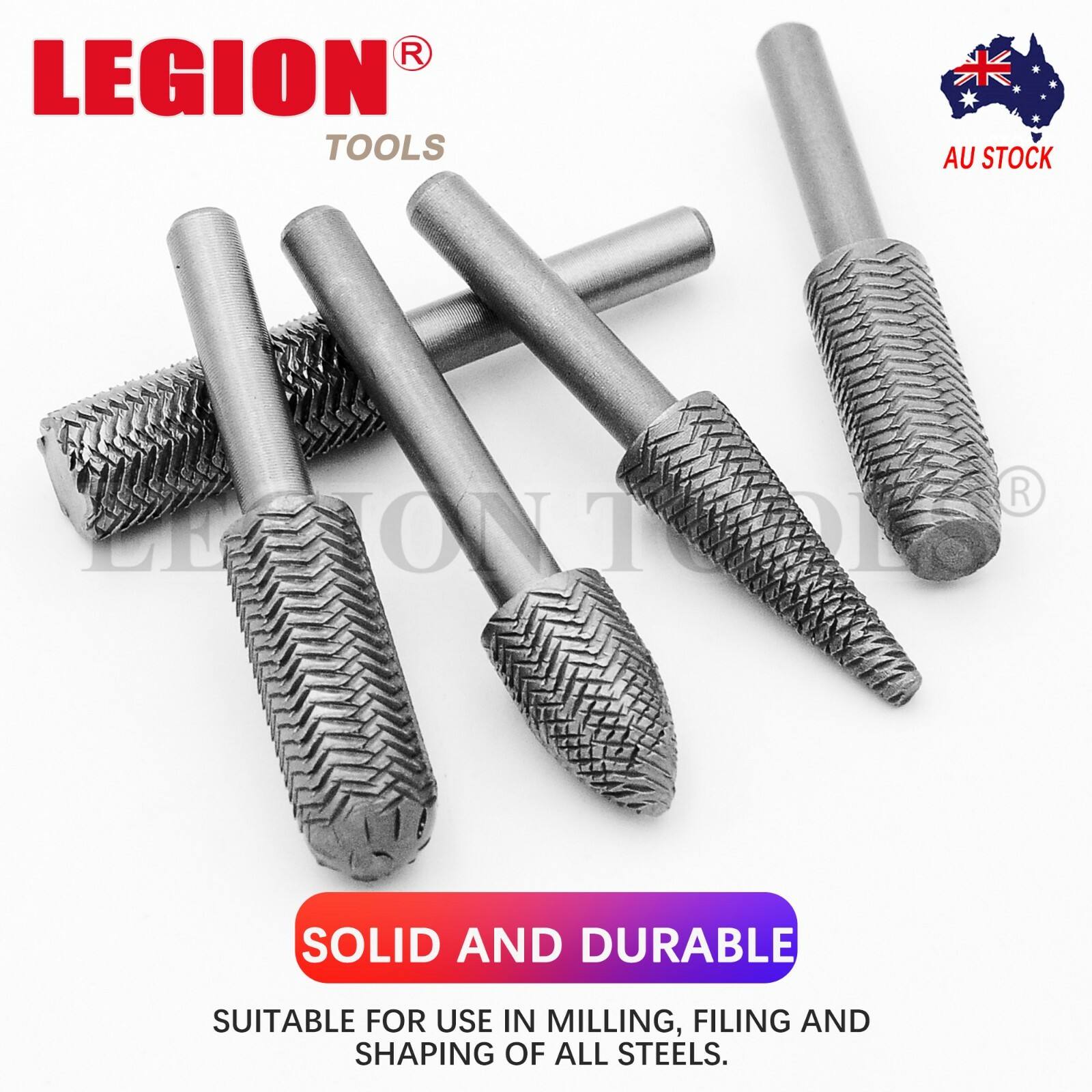 5PCs Metal Cutter Drill Bits Rotary Bits Rasp For Steel Grinding ...