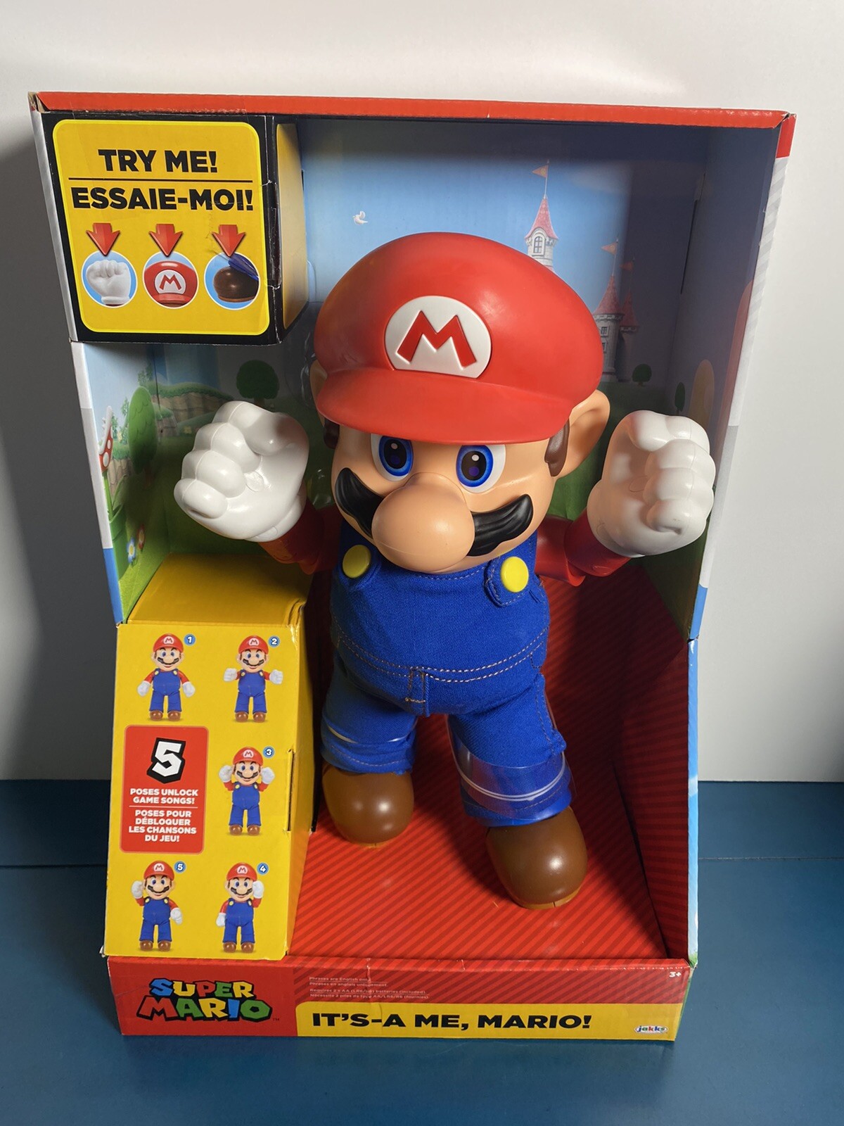 Nintendo Super Mario Its A Me, Mario Motion Activated Sounds 12" - NEW ...