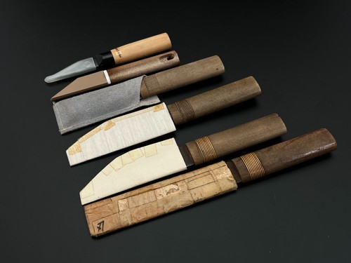 Vintage Japanese Tool Carving knife 6set /chisel Hand Plane Hammer /f3 ...