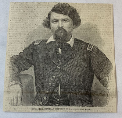 1861 magazine engraving~ BRIGADIER GENERAL SAMUEL D STURGIS | eBay