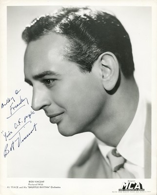 Vintage BOB VINCENT Signed Photo | eBay