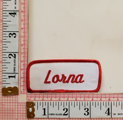 Lorna Name Tag Uniform Jacket Vest Patch Applique Crest | eBay