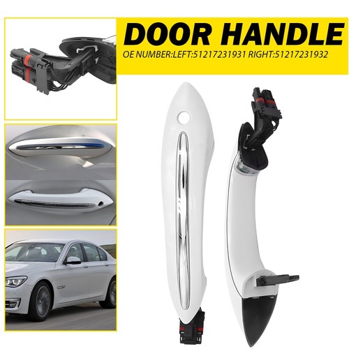 Comfort Access Handle Exterior Door White For BMW 5' F07 F10 F11 F12 ...