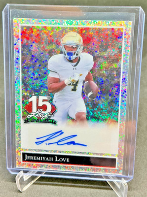 2025 Leaf 15th NSCC National 1992 JEREMIYAH LOVE Silver Sparkles 1/1 AUTO | eBay