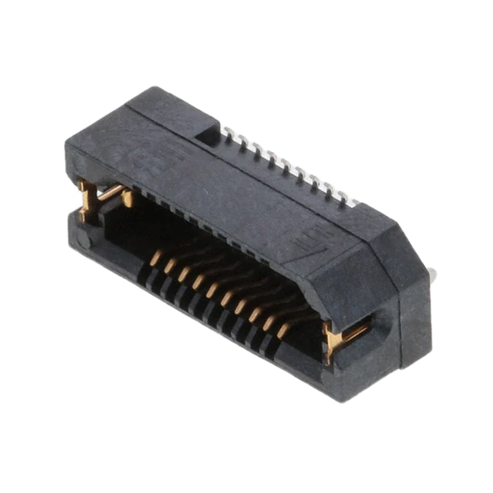 ERF8-010-05.0-L-DV-L-K-TR Connector Socket, 20 Position Outer Shroud ...