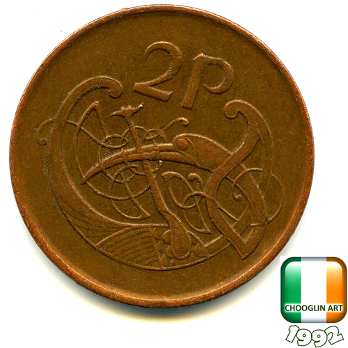An IRISH 1992 TWO PENCE 2p coin, 33 Years Old! | eBay