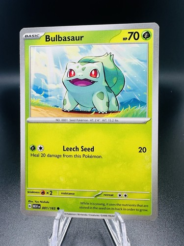 Pokemon TCG - Bulbasaur 1/165 - English 151 2023 | eBay