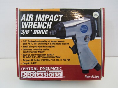 Central Pneumatic Air Impact Wrench 3/8" in. Drive #93296 (Pg71E) | eBay