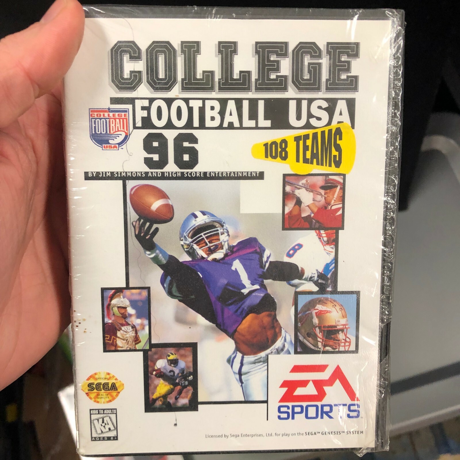 College Football USA 96 (1995) EA Sports Sega Genesis Factory sealed w ...